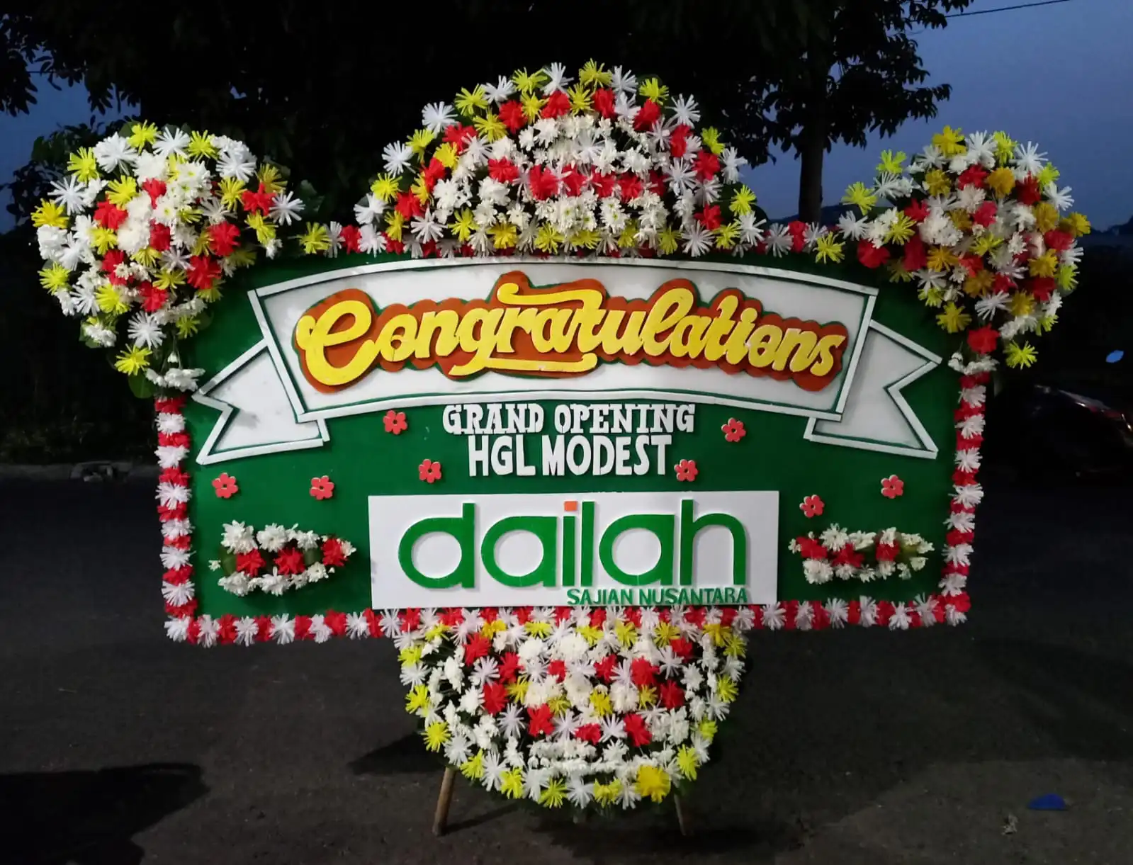 Contoh Bunga Papan Ucapan Congratulations - H2M Florist Sukabumi